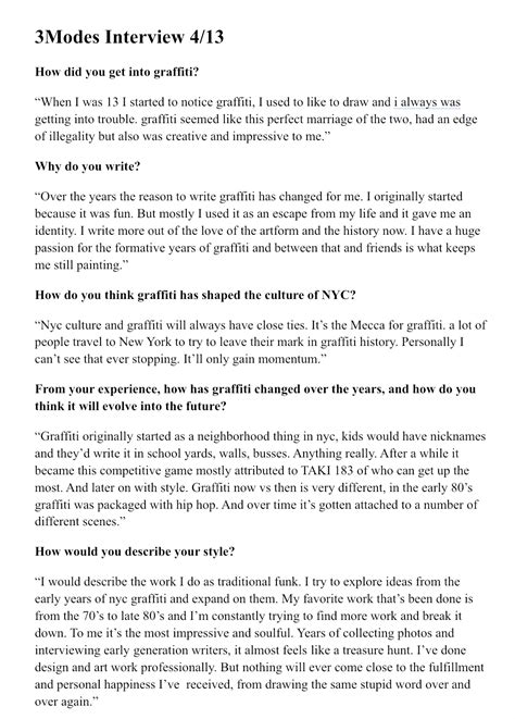 Modes Interview Archives Unbound Manifold CUNY