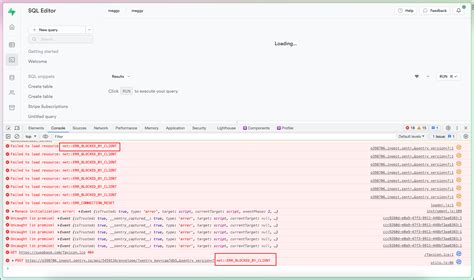 Fail To Load Sql Editor Report Errblockedbytheclient · Issue