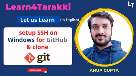 Setup Ssh On Windows For Github And Clone Repo Youtube