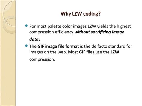 Lzw Coding Technique For Image Compression Ppt