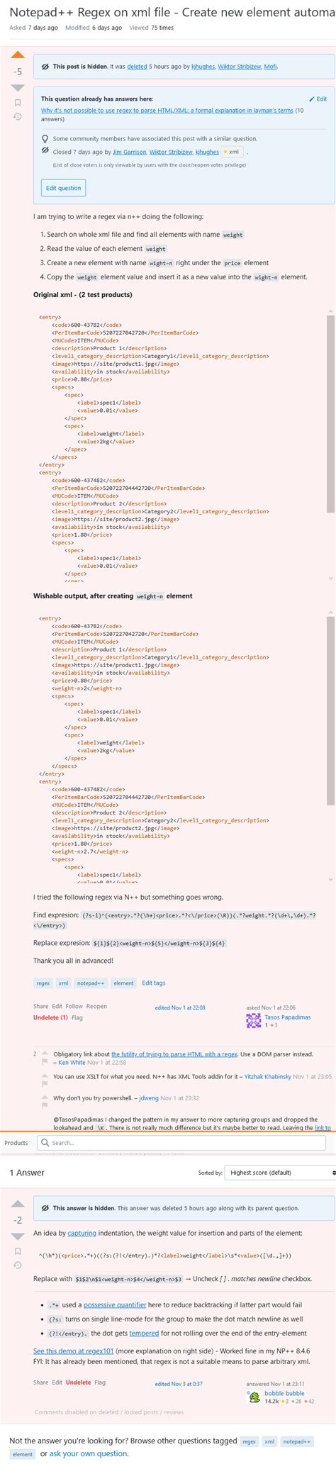 Please Stop Deleting Our Content Without Coherent Reasons Regex Tag