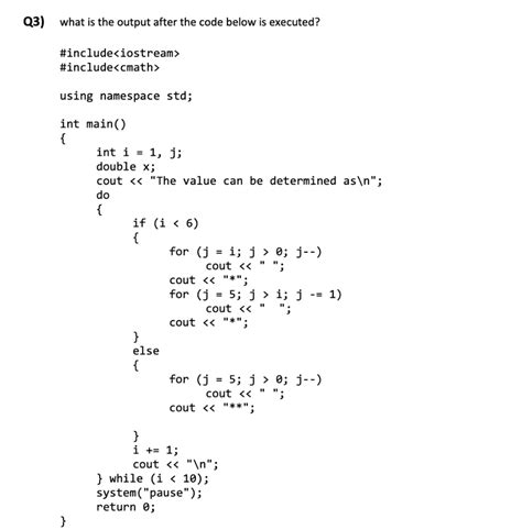 Solved Q1 What Is The Output After The Code Below Is Chegg Com