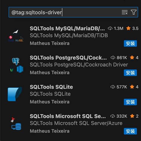 Vscode 数据库客户端扩展 菜鸟教程