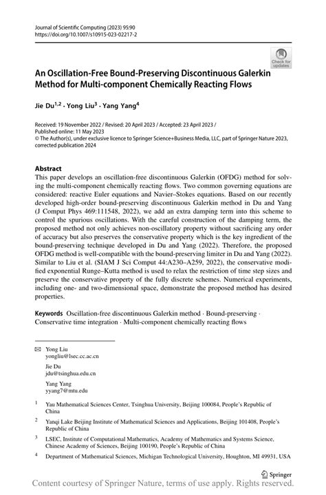 An Oscillation Free Bound Preserving Discontinuous Galerkin Method For