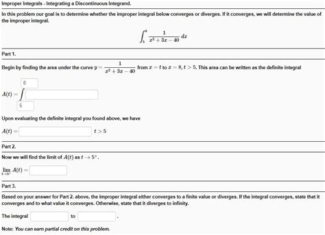 Solved Improper Integrals Integrating A Discontinuous