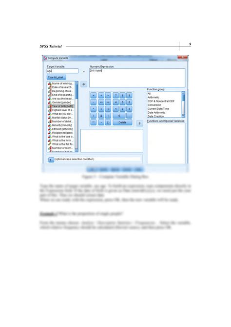 SOLUTION Spss Tutorial And Excersise Book Tutorial Studypool