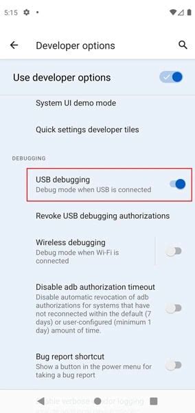 How To Enable Usb Debugging From Pc Using Adb Command