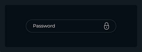 Password Text Field Ui Element Template Royalty Free Vector