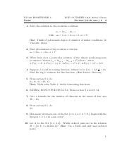 ICS 241 Homework 1 Recurrence Relations and Set Theory | Course Hero