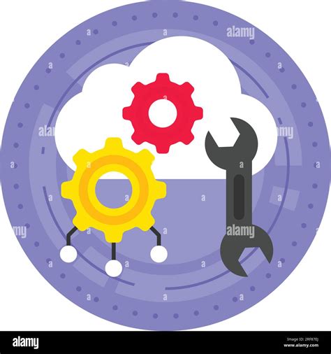 High Speed Clusters Vector Icon Design Cloud Processing Symbol Computing Services Sign Web