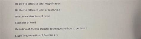 solved be able to calculate total magnification be able to