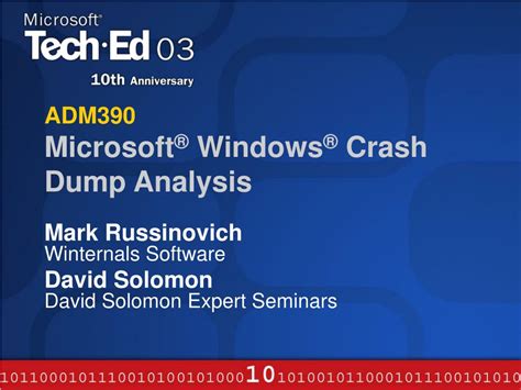 Ppt Adm390 Microsoft ® Windows ® Crash Dump Analysis Powerpoint Presentation Id1153652