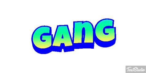 Gang Word Animated  Logo Designs
