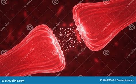 Neuronal And Synapse Activity Background Stock Illustration