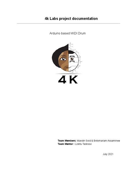 4k labs project documentation arduino based midi drum download free