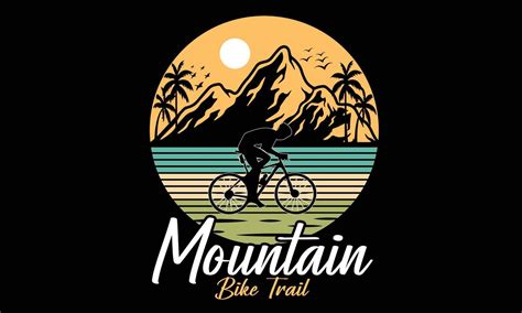 Biking Mountain Trail Vector Art Icons And Graphics For Free Download