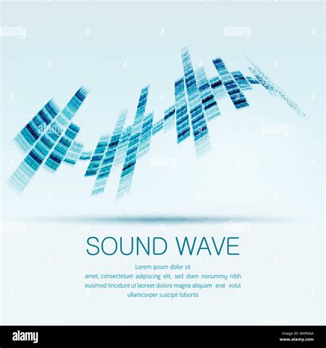 Abstract Digital Equalizercreative Design Sound Wave Pattern Element Background Stock Vector