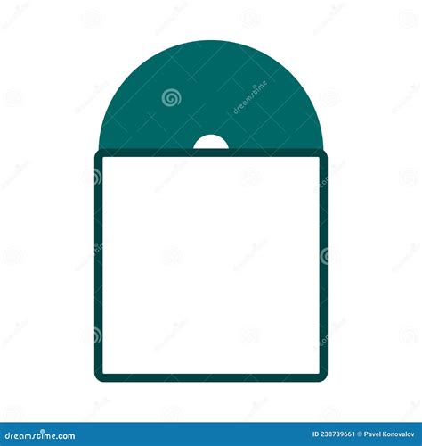 Vinyl Record In Envelope Icon Stock Vector Illustration Of Blank Outline 238789661