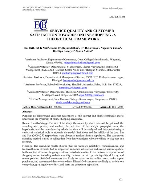 (PDF) Section A-Research paper SERVICE QUALITY AND CUSTOMER SATISFACTION TOWARDS ONLINE SHOPPING ...