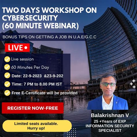 m k jeevarajan on linkedin cybersecurity cybersecuritytraining