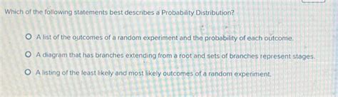 Solved Which of the following statements best describes a | Chegg.com
