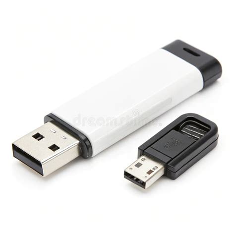 USB Storage Isolated On White Background Stock Illustration Illustration Of Electronics Data