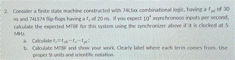 Solved 2 Consider A Finite State Machine Constructed With