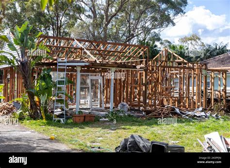 Residential Home In Avalon Beach Sydney Being Stripped Ready For