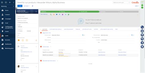section actions dashboard manager for creatio creatio marketplace