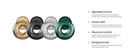 Amazon Com Loop Switch Adjustable Ear Plugs Noise Relief Modes For Ultimate Control