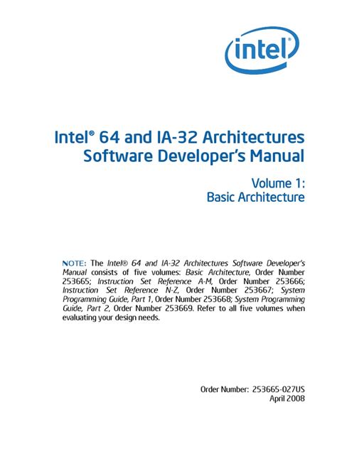 vol1 pdf x86 architecture computer architecture
