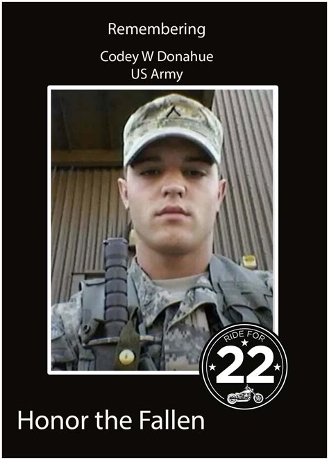 Ride Remembering Codey W Donahue Sgt Us Army 06 09 93 0 11 01 22