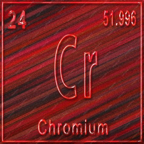 Premium Photo Chromium Chemical Element Sign With Atomic Number And