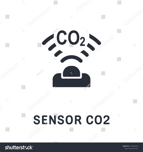 Sensor Detector Co2 Vector Icon Stock Vector Royalty Free 1327063949 Shutterstock
