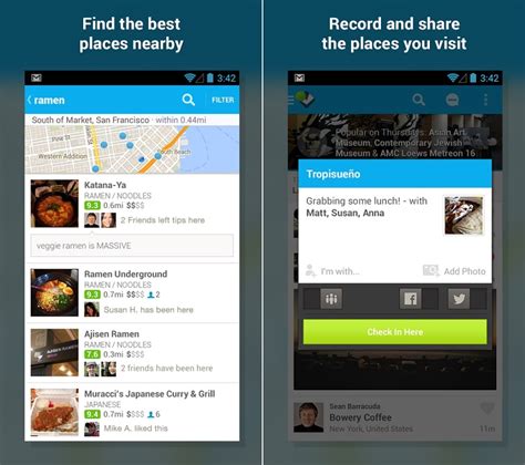 Foursquare For Android Receives An Update With New Ui