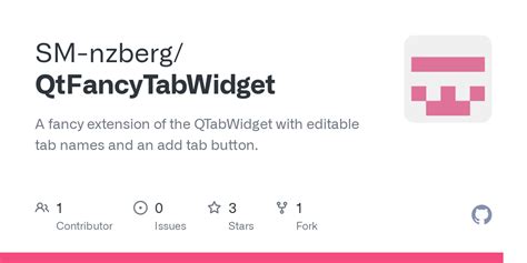 Github Sm Nzbergqtfancytabwidget A Fancy Extension Of The