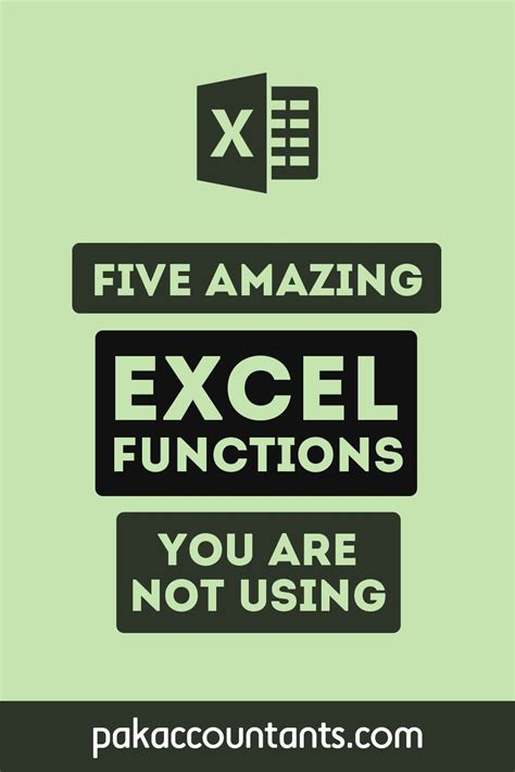 5 Powerful Excel Functions You Are Not Using Excel Shortcuts Excel