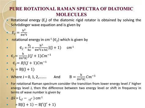Lect 23 Rotational Vibrational Raman Spectroscopy Pptx Chemistry
