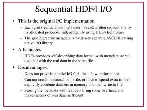 Ppt Io Analysis And Optimization For An Amr Cosmology Simulation