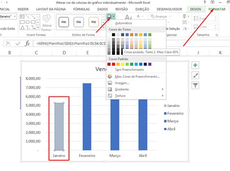 alterar cor de colunas do gráfico no excel ninja do excel