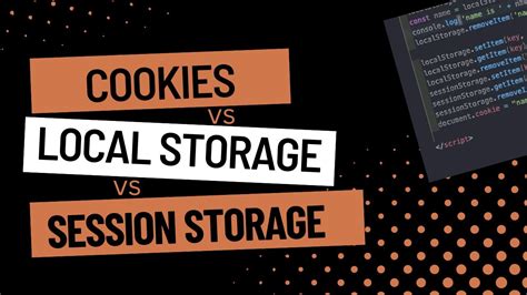 Local Storage Vs Session Storage Vs Cookies Examples UseCase Syntax YouTube