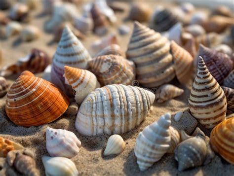 Seashells Background Stock Illustration Illustration Of Beach 281941191