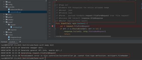 cannot find type definition multipart fileheader · issue 802 · swaggo swag · github