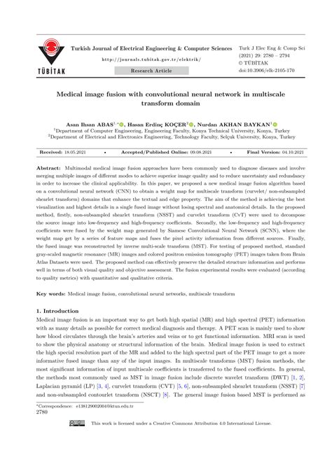 pdf medical image fusion with convolutional neural network in
