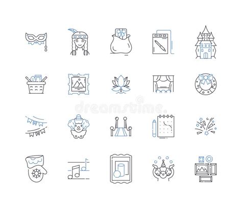 Inquisitive Exploration Line Icons Collection Wonder Curiosity