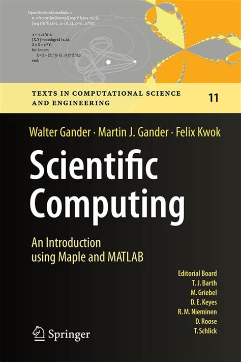 scientific computing an introduction using maple and matlab