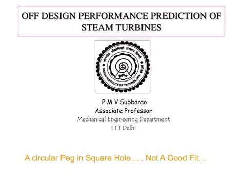 Ppt Off Design Performance Prediction Of Steam Turbines Powerpoint