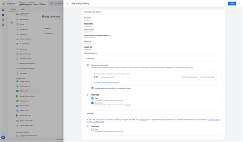 How And Why To Activate The GA User Activity Data Export To BigQuery