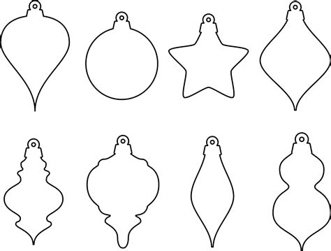 Christmas Ornament Outline