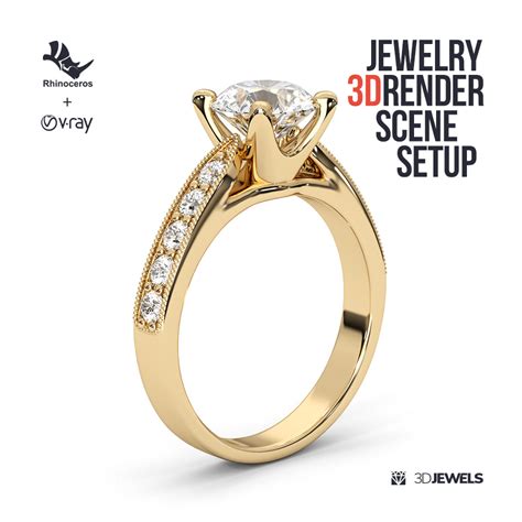 jewelry 3d rendering scene setups for rhino with v ray 5 3djewels